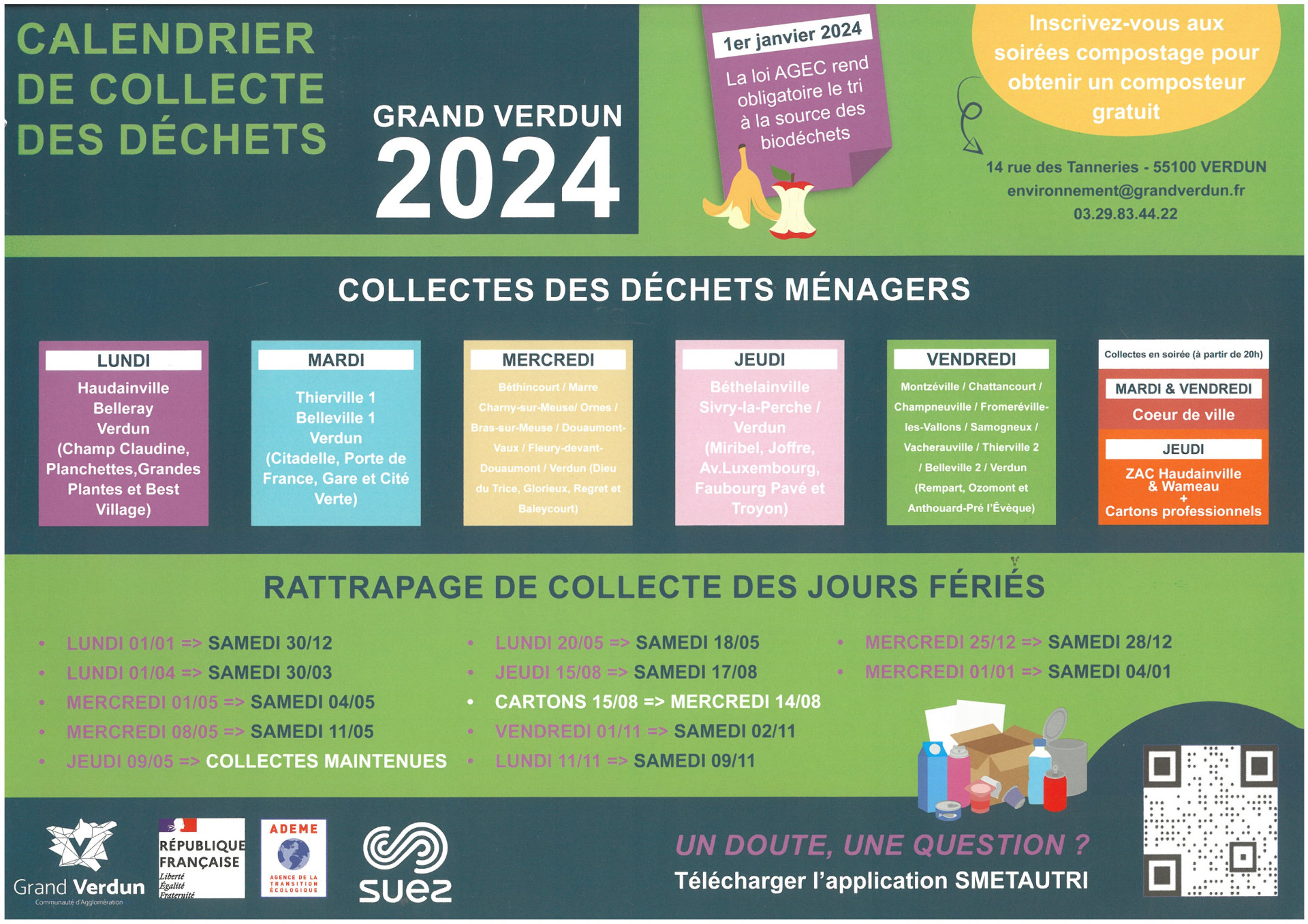 CALENDRIER DU TRI 2024
